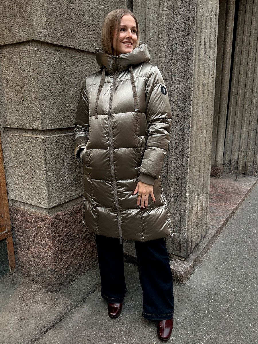 NOVA metallic down jacket - Brindle | Mos Mosh – Dots